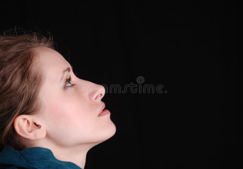 Cara femenina del perfil imagen de archivo. Imagen de perfil - 15047621