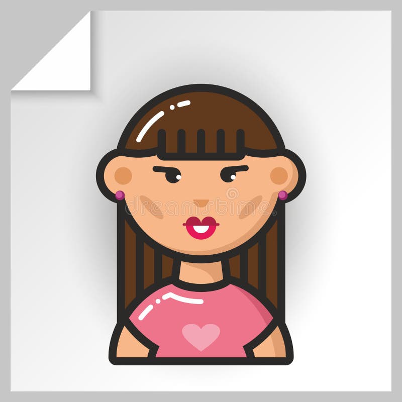 Cara icons_5 de la gente ilustración del vector. Ilustración de gente ...