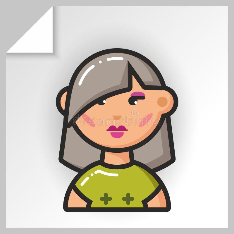 Cara icons_9 de la gente ilustración del vector. Ilustración de ...