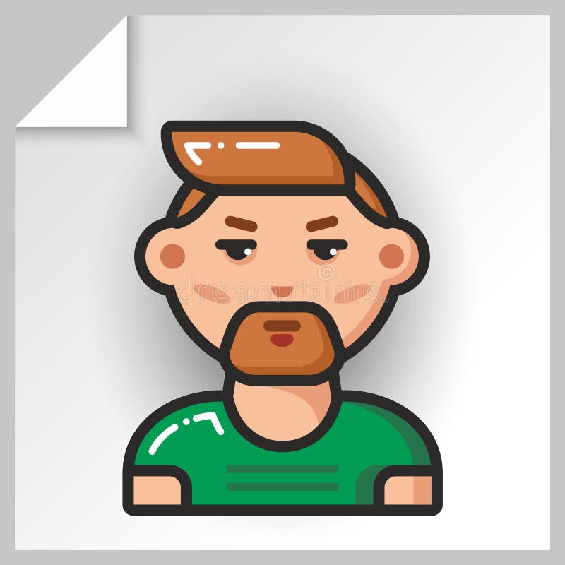 Cara icons_6 de la gente ilustración del vector. Ilustración de ojos ...