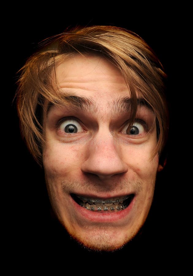 Cara loca imagen de archivo. Imagen de cara, primer, elegante - 17864097
