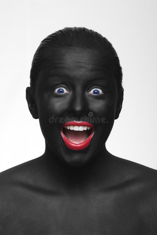 Cara negra imagen de archivo. Imagen de retrato, negro - 7819889