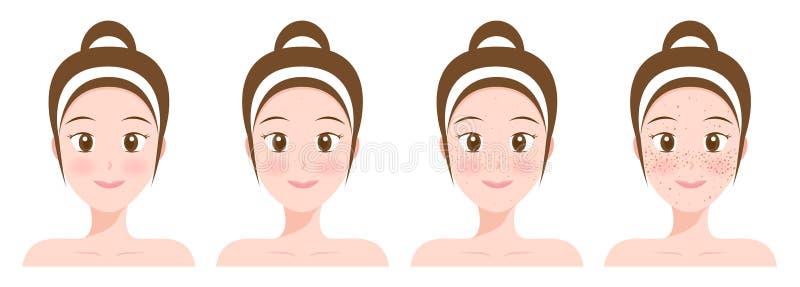 Cara Normal E Cara Da Sarda Ilustração do Vetor - Ilustração de cara ...