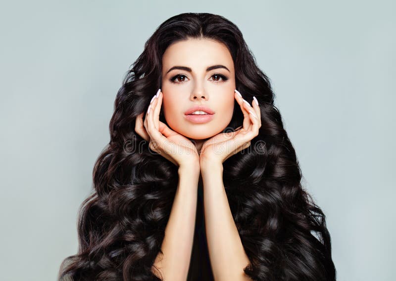 Cara Perfecta Woman Modelo Hermoso Joven Imagen de archivo - Imagen de ...