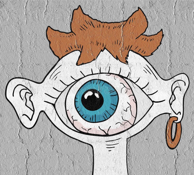 Cara rara stock de ilustración. Ilustración de feliz - 133603188