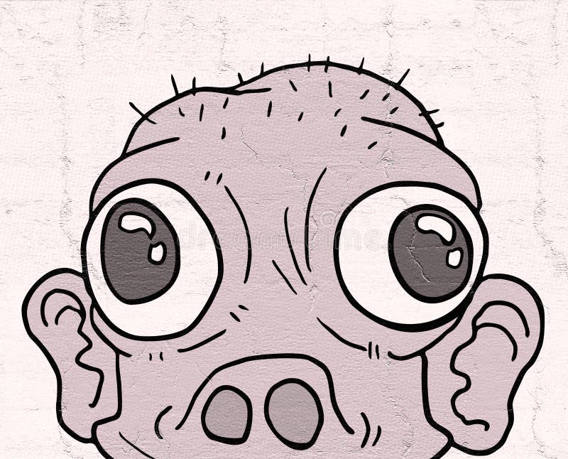 Cara rara stock de ilustración. Ilustración de mirada - 82640890