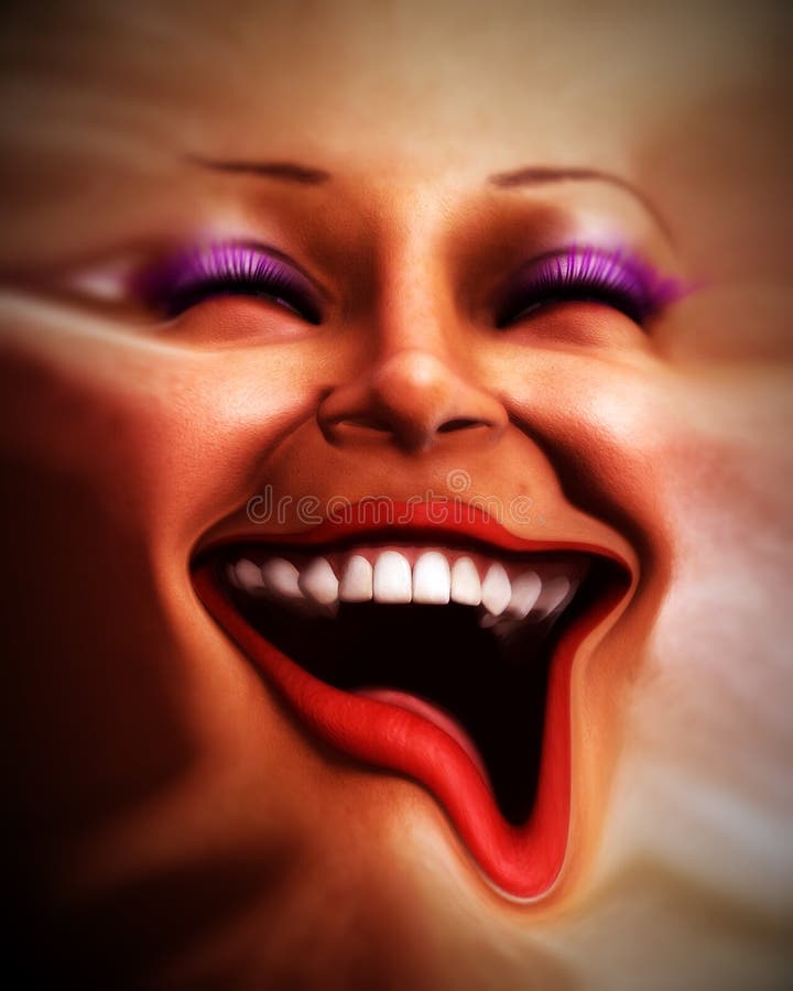 Gran Conjunto De Sonrisa Distorsionada Emoji Aislado En Fondo Blanco ...