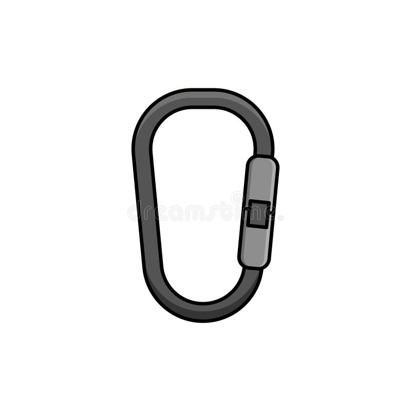 Carabiner Vector Design Template Illustration Stock Vector ...