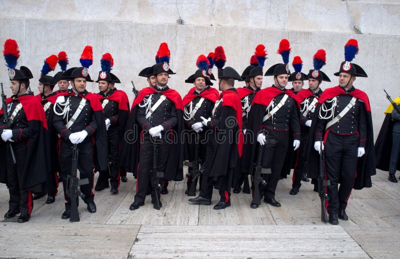 Carabinieri parade in Rome editorial photography. Image of dress - 28794012