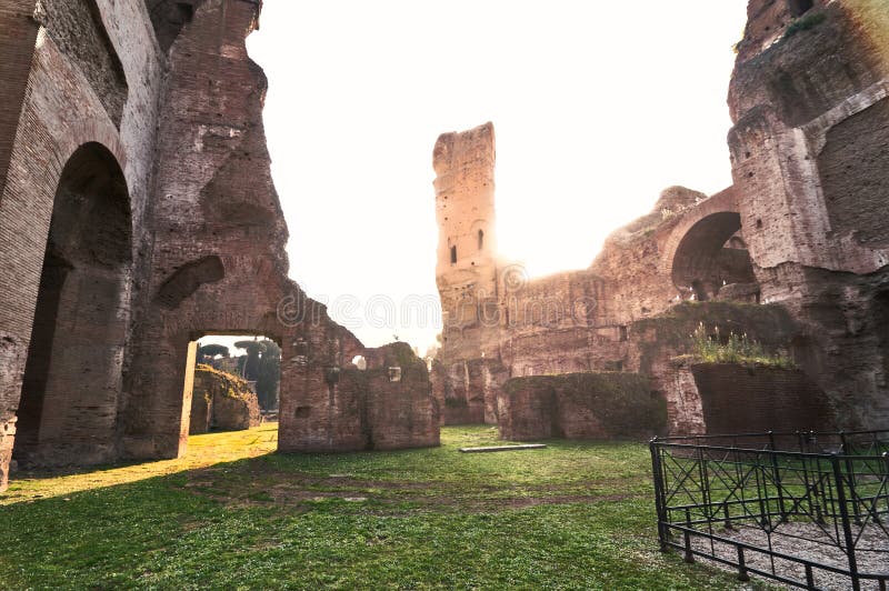 Caracalla ruins stock image. Image of architecture, landmark - 271962441