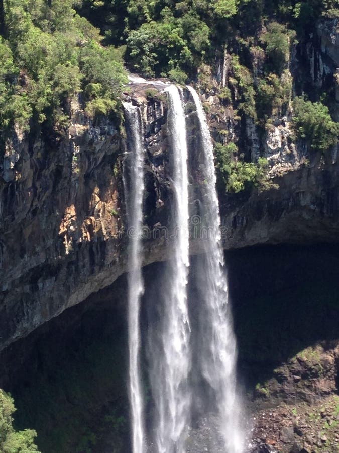 Caracol Park Falls Brazil stock photo. Image of climate - 358011188