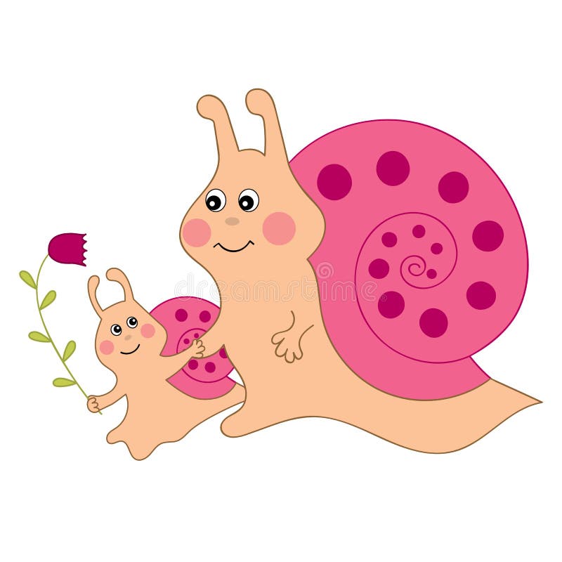 Caracoles Lindos Del Vector, Caracol Clipart Ilustración del Vector ...