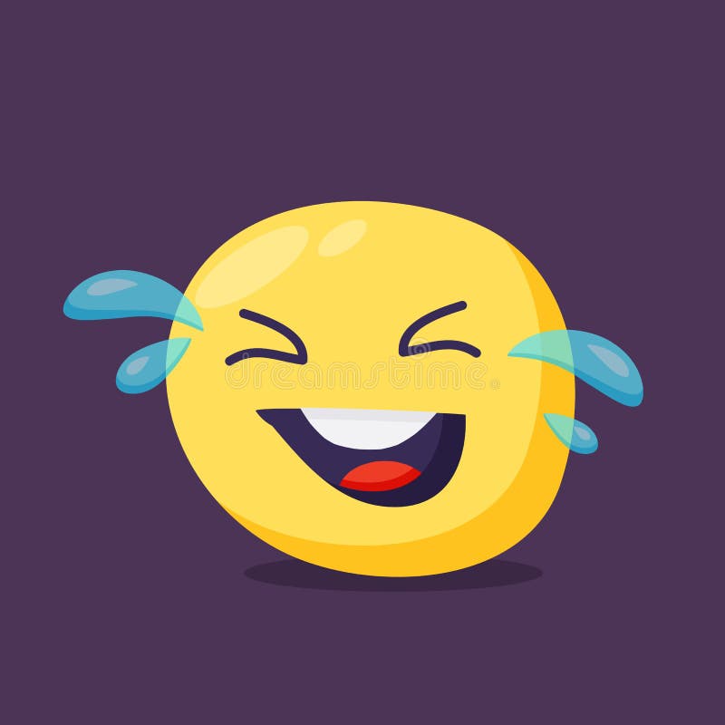 Caractère riant d'emoji illustration de vecteur. Illustration du gens ...