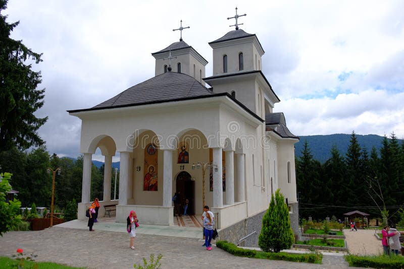 Caraiman Monastery editorial stock photo. Image of landscape - 74684088