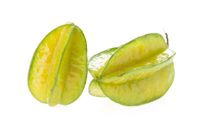 Carambola, Geïsoleerd Sterfruit Stock Foto - Image of smakelijk, groen ...