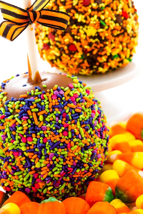 Caramel apple stock image. Image of multicolor, indulgence - 34287425