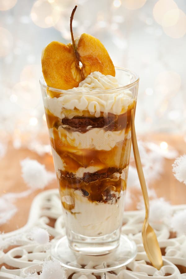 Caramel Apple Parfait stock photo. Image of food, mousse - 16890048