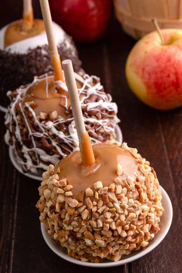 Caramel Apples stock photo. Image of coated, dessert - 37677828