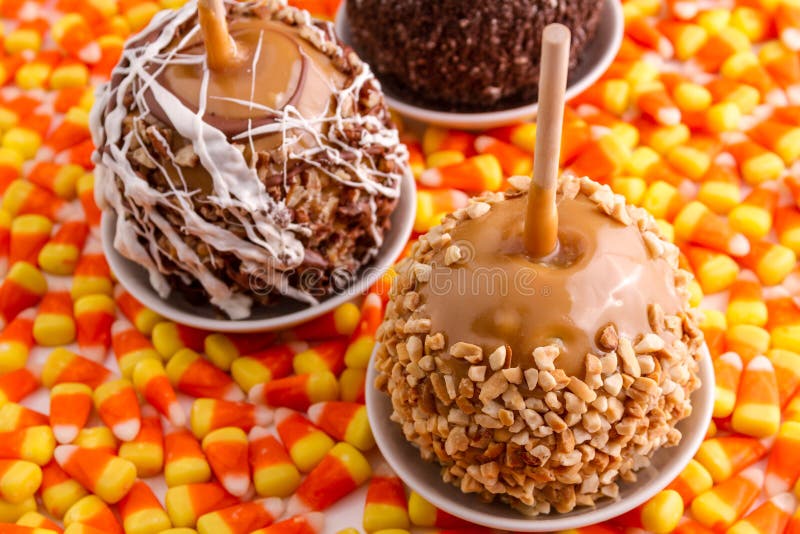 Caramel apples stock image. Image of custard, cuisine, fruit - 328025