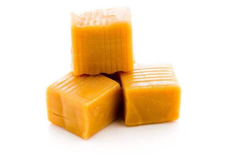 Caramel Fudge Blocks Candy stock image. Image of confectionary - 7731521