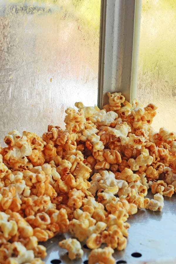 Caramel Coated Popcorn in the Cabinet. Stock Image - Image of corn ...