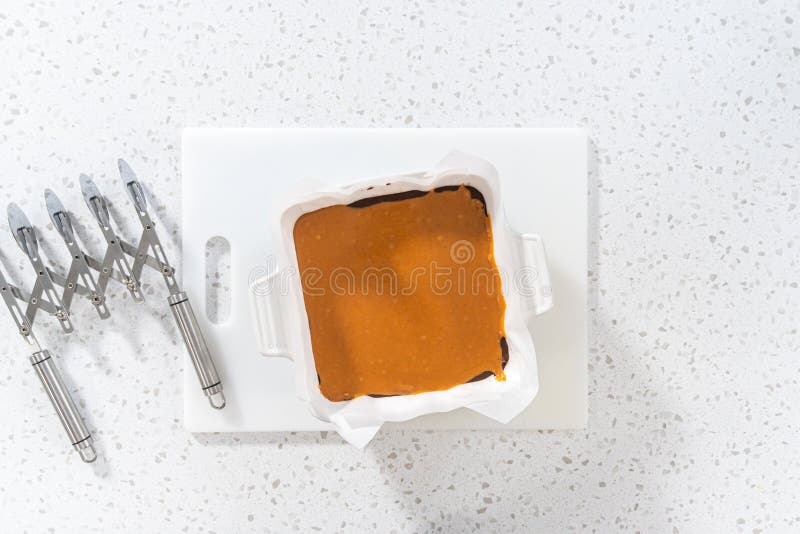 Caramel fudge stock photo. Image of food, preparing - 276415708