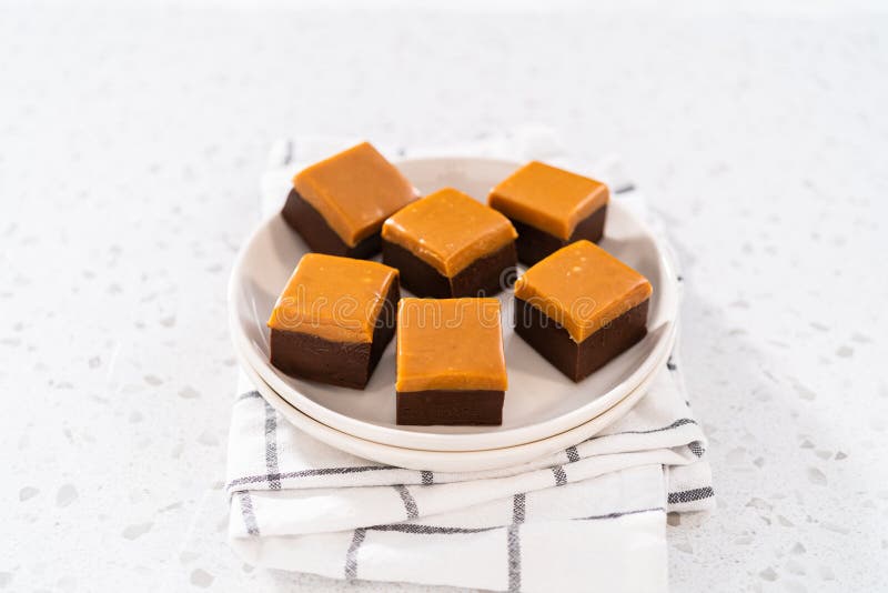 Caramel fudge stock image. Image of chocolate, dessert - 264766025
