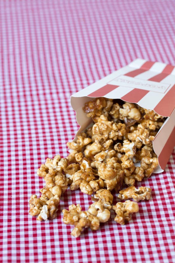Caramel Popcorn Red White Tablecloth Stock Photos - Free & Royalty-Free ...