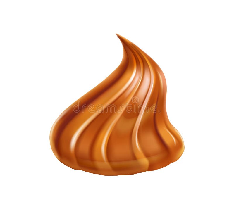 Caramel Realistic Illustration Stock Vector - Illustration of icon ...