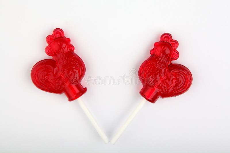 Caramel red rooster stick stock photo. Image of delicious - 135823438