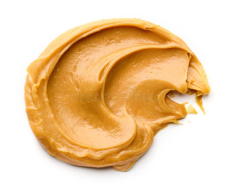 Caramel Smear on White Background Stock Photo - Image of view, product ...