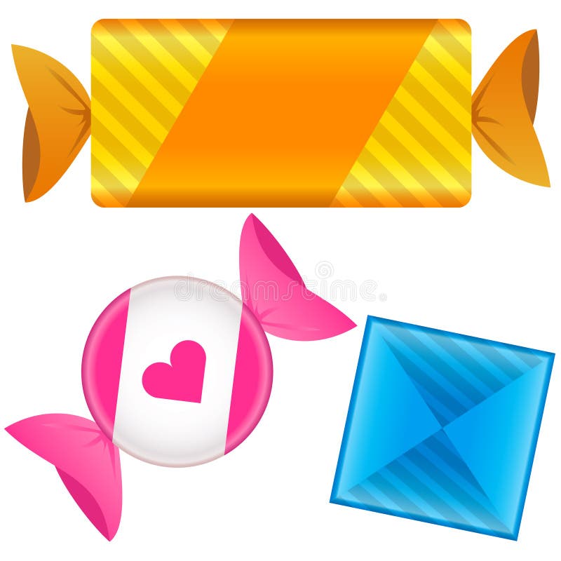 Caramel or toffee candy stock vector. Illustration of mint - 10631512