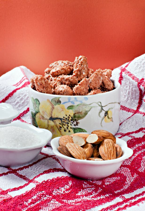 Caramelized almonds stock photo. Image of ingredient - 22772378