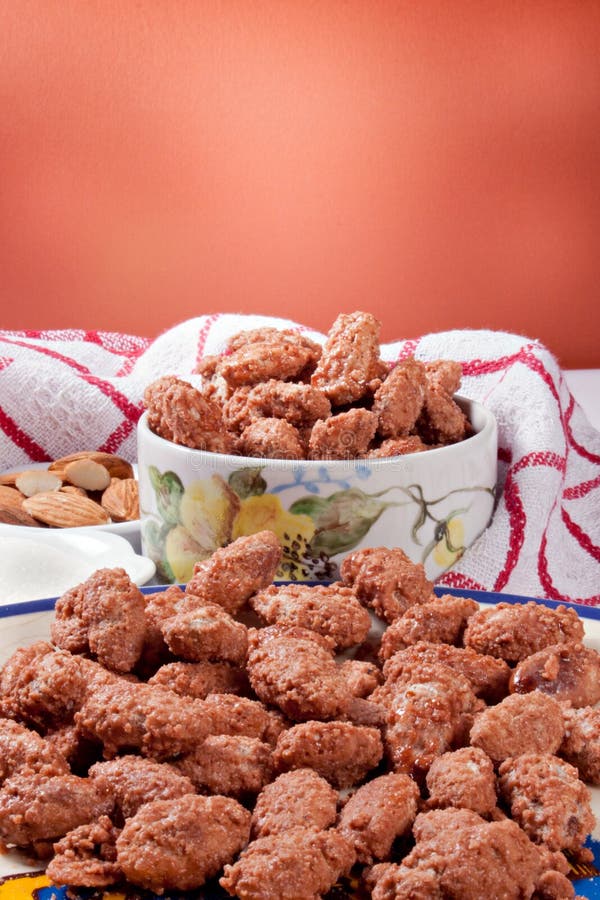 Caramelized Almonds, Warm Background Stock Photo - Image of honey ...