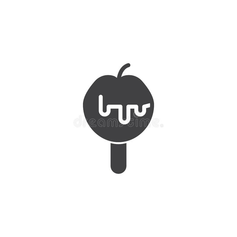 Caramelized Apple Icon Vector Stock Vector - Illustration of sweet ...
