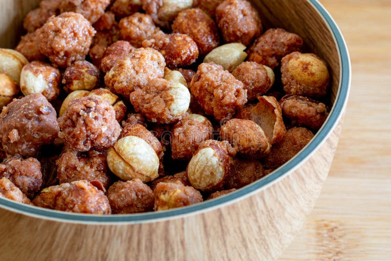 Caramelized sweet peanuts stock photo. Image of peanut - 218094890