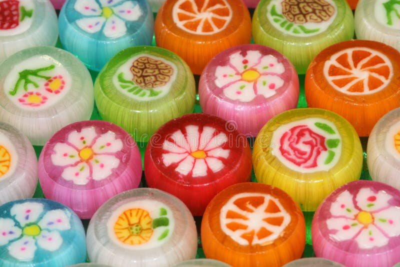 Caramelle colorate fotografia stock. Immagine di verde - 3985480