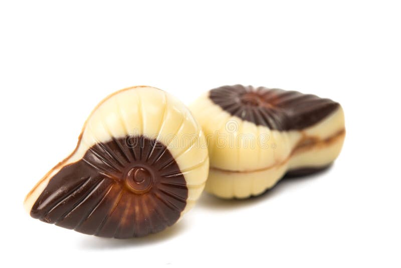 Caramelo De Chocolate Mezclado De Los Mariscos Imagen de archivo ...