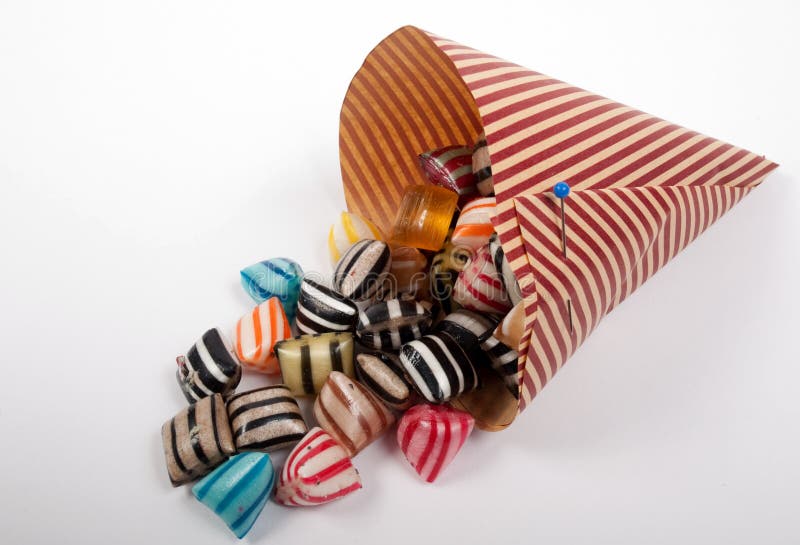 Caramelo en un cono foto de archivo. Imagen de handmade - 12612304