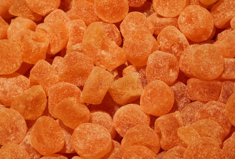 Caramelos Con Sabor a Naranja Azucarados Foto de archivo - Imagen de ...