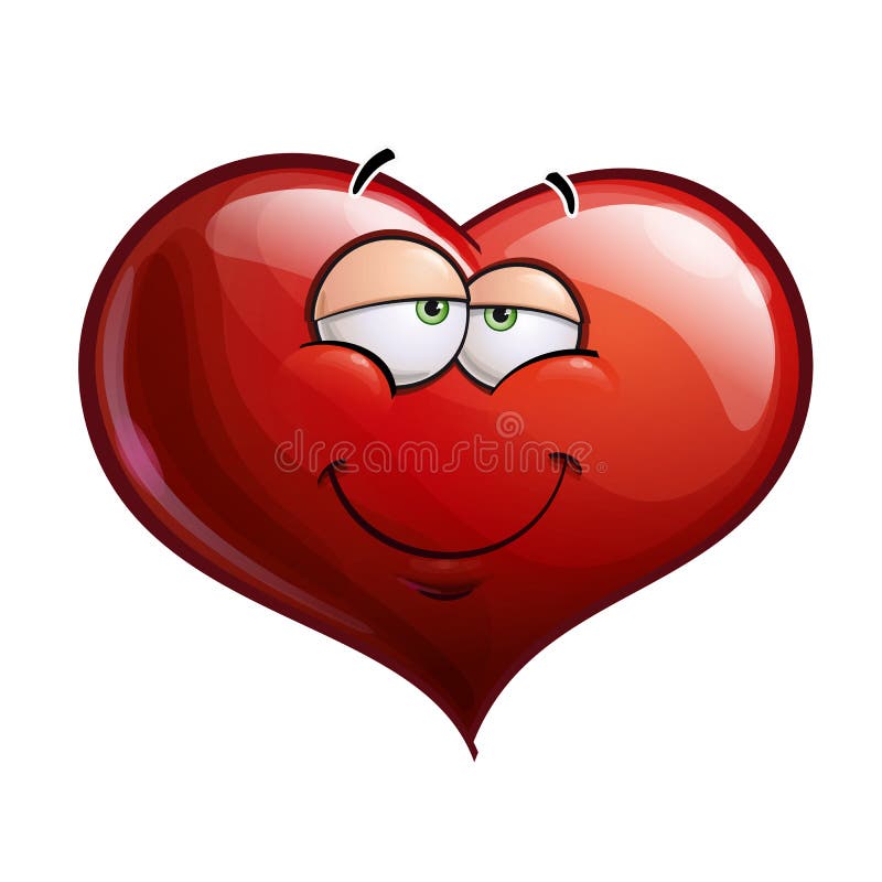 Caras Del Corazón - Románticas Stock de ilustración - Ilustración de ...