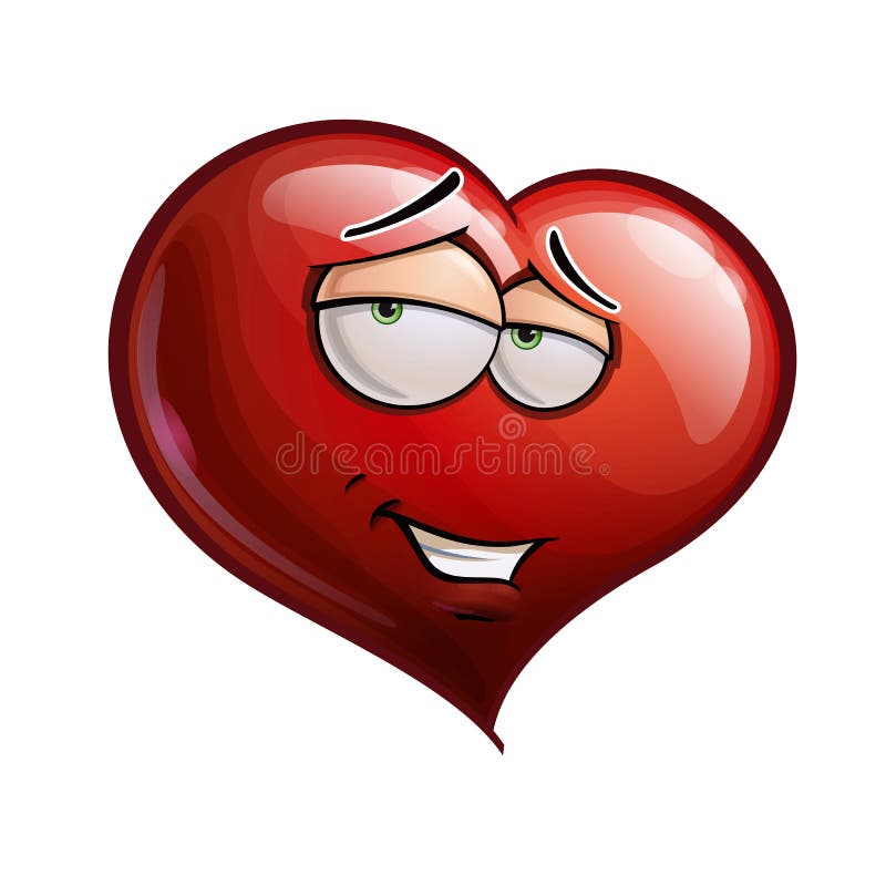 Caras Del Corazón - Románticas Stock de ilustración - Ilustración de ...