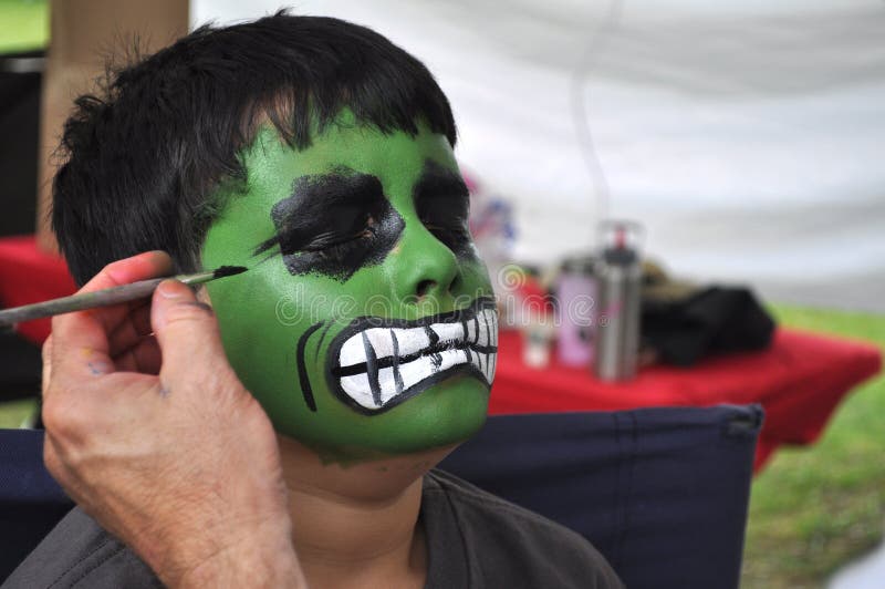 Caras pintadas foto de archivo. Imagen de independencia - 23079762