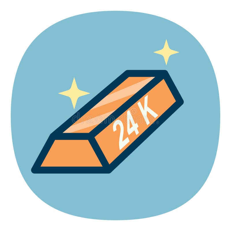 24 Carat Gold. Vector Illustration Decorative Design Stock Vector ...