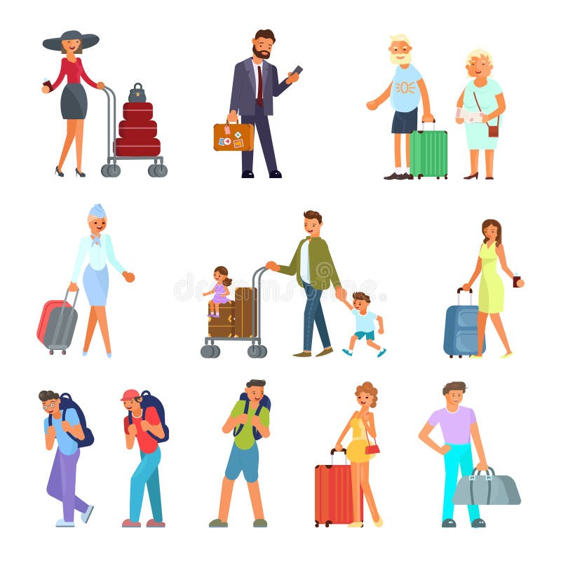 Viaggiatori O Amici Sul Bordo Sopra Cielo Notturno Illustrazione di ...