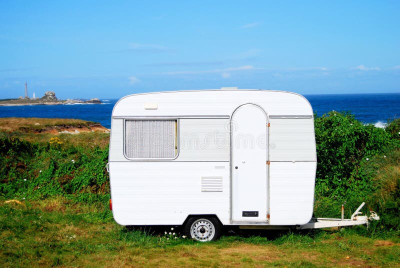 Caravan stock photo. Image of lighthouse, travel, rock - 10757844