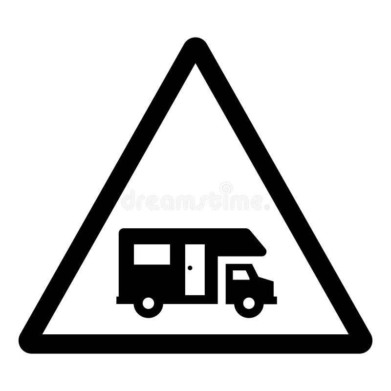 Caravan Area Symbol Sign ,Vector Illustration, Isolate on White ...