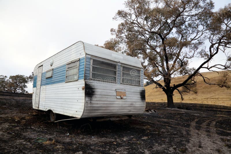 Caravan stock photo. Image of burn, home, accomodation - 36872702