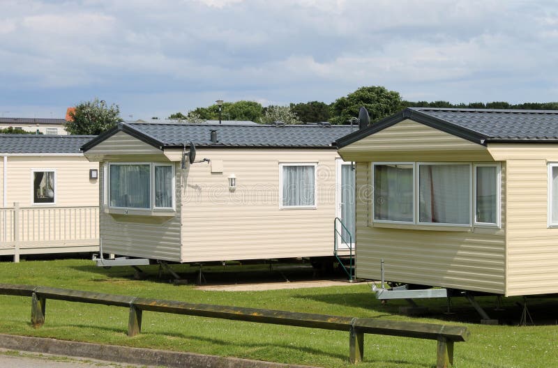 Caravan mobile homes stock image. Image of english, caravan - 28391555