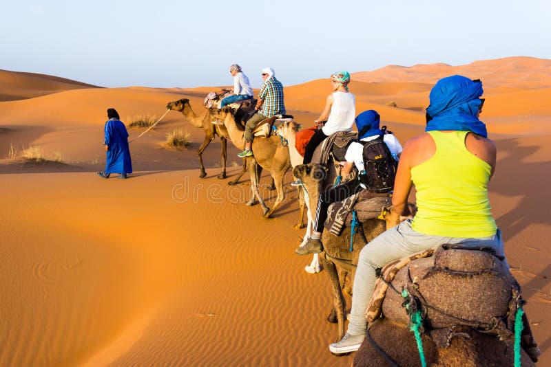 Caravan on Sahara editorial photo. Image of adventure - 40650751